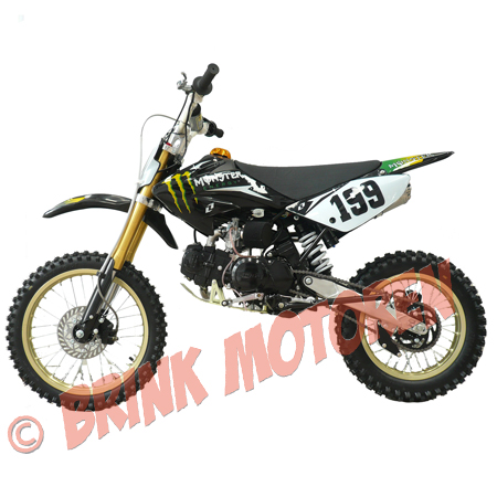 Pitbike Dirtbike BM Lifan 125cc zwart special model | BRINKMOTOREN.NL