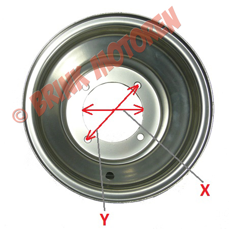 Velg V-buggy 8 inch 4 bouts steek 110mm | BRINKMOTOREN.NL